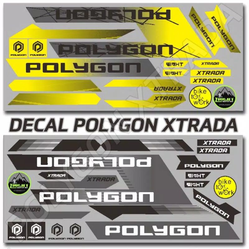 Jual Stiker /Decal Full Bike Untuk Frame Polygon Extrada Series ... Jual Stiker /Decal Full Bike Untuk Frame Polygon Extrada Series ...