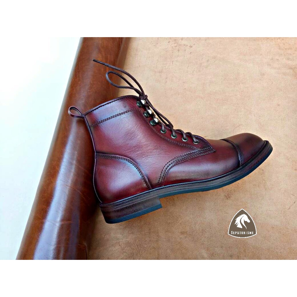 Jual Sepatu Boots Kulit Boots Pria Sepatunisme Sepatu Klasik Sepatu ...