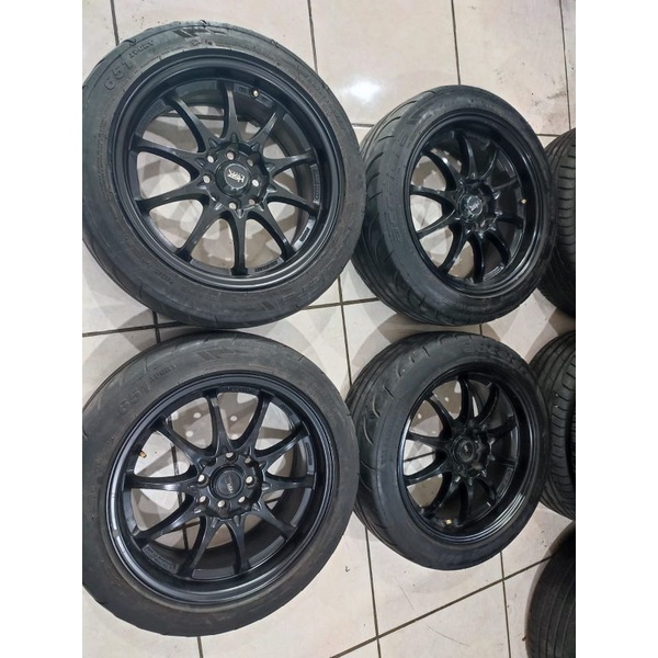 Jual velg mobil second model ce28 ring 16 pcd 4x100 4x114 ban 195 50 16 accelera 651 sport semi ...