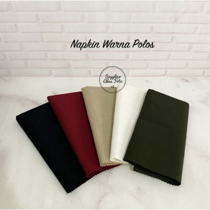Jual napkin warna polos / serbet Fotografi / kain kanvas import / props ... Jual napkin warna polos / serbet Fotografi / kain kanvas import / props ...