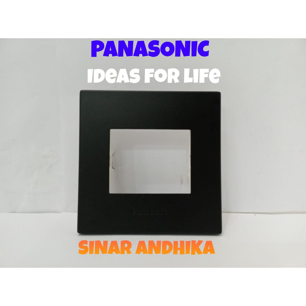 Jual FRAME SAKLAR 1 GANG 2 DEVICE HITAM STYLE E PANASONIC WESJ 78029B ...