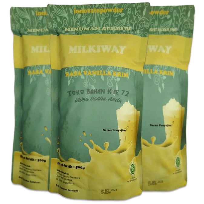 Jual Milkiway Vanilla Krim 500gr Minuman Serbuk Rasa Cream Vanila ...
