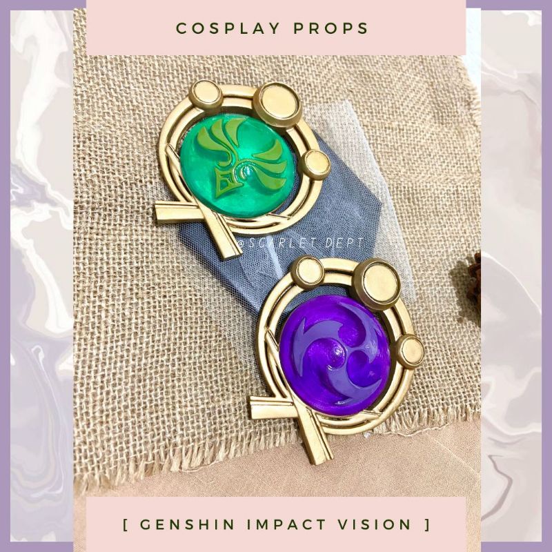 Jual SCARLETDEPT || Inazuma Vision Cosplay Genshin Impact Kazuha Baal ...