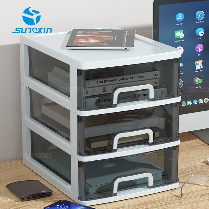 Jual Sunxin Rak Kertas Dokumen 3 Susun 7113file Organizer Box Desktop Storage Box Rak