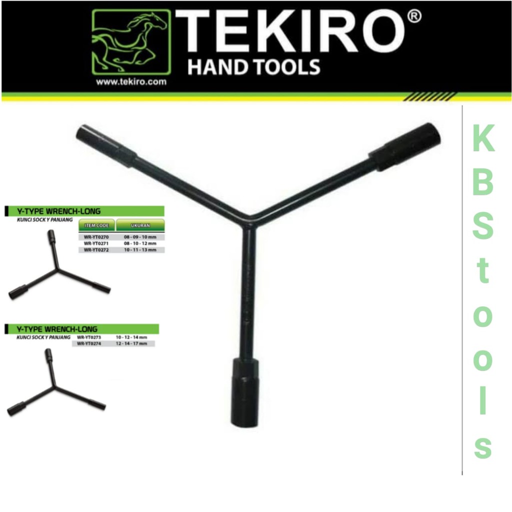Jual TEKIRO Kunci Sock Y Panjang 10 x 12 x 14mm /Long Y Type Wrench ...