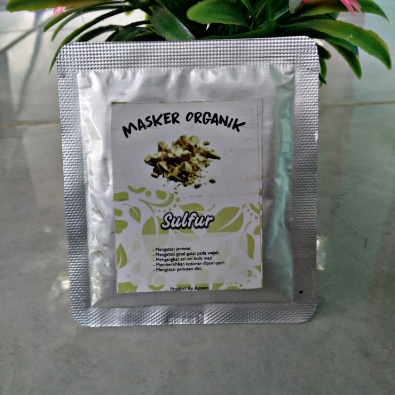 Jual Masker Wajah Sulfur/Masker Organik Sulfur/Masker Wajah Organik ...