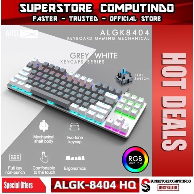 Jual Keyboard Gaming Mechanical TKL Altec Lansing ALGK-8404 HQ Grey ...
