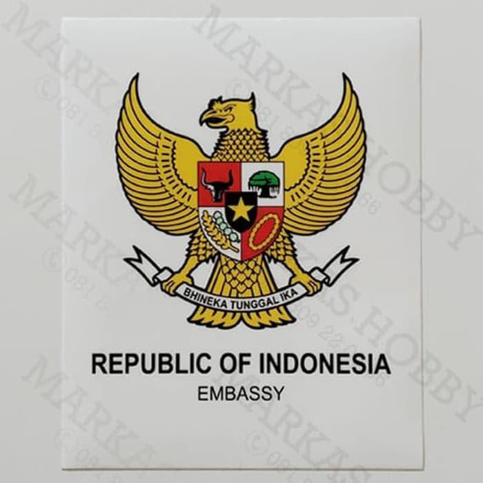 Jual Stiker / Sticker Garuda Republic Of Indonesia - Embassy Vertical ...