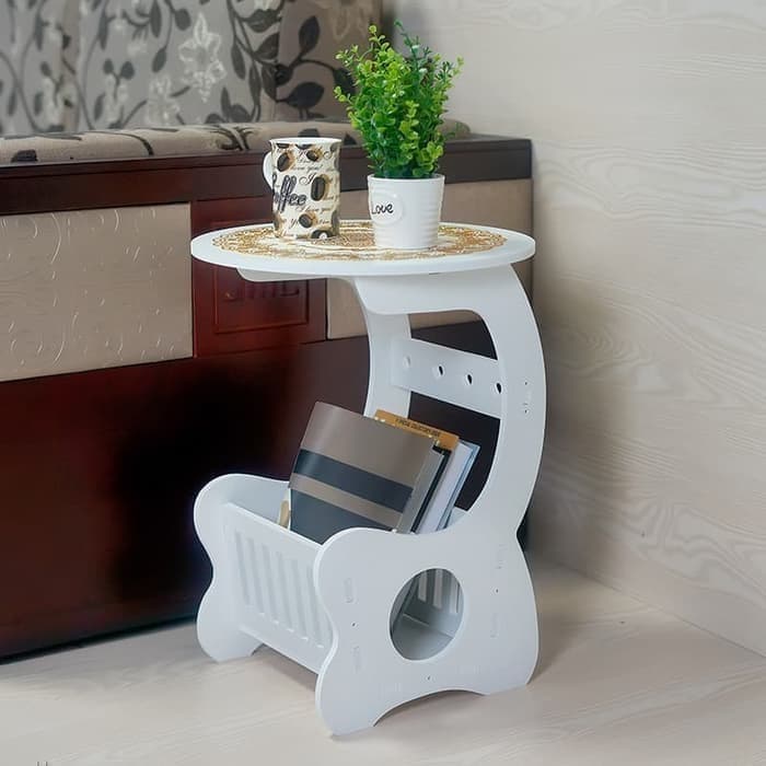 Jual Small Round Coffee Table Meja kopi Bulat samping sudut furniture ...