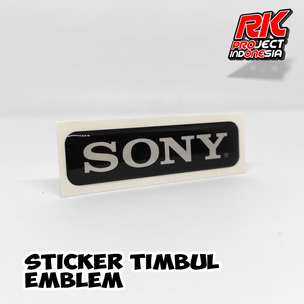 Jual SONY Sticker Timbul Emblem Resin Lentur | Shopee Indonesia
