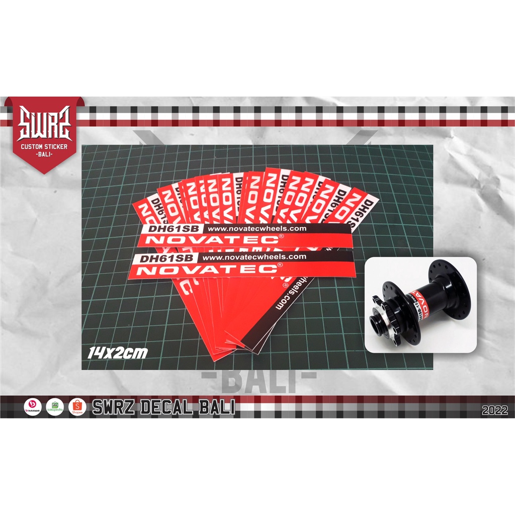 Jual DECAL STIKER HUB NOVATEC | Shopee Indonesia