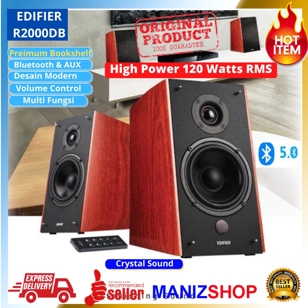 Jual EDIFIER R2000DB HiFi PREMIUM BOOKSHELF SPEAKER 120 WATTS RMS ...