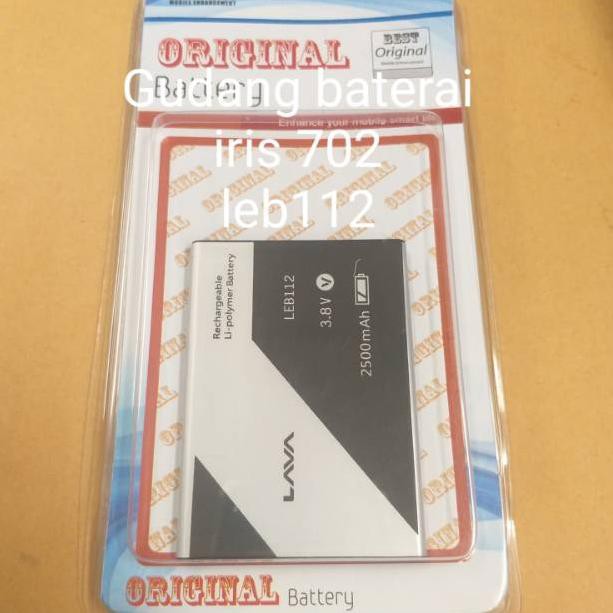 Jual Baterai lava leb112 iris 702 atau battery lava iris 702 (KODE 8859 ...