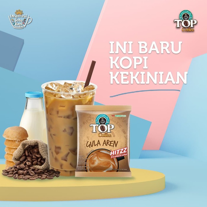 Jual KOPI TOP Gula Aren 1 Gtg / 22gr / Kopi Gula Aren isi 15pcs ...