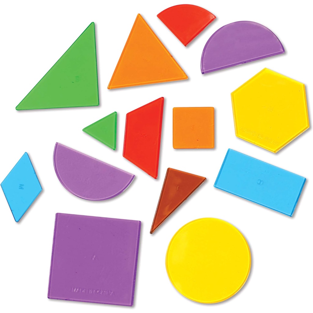 Jual Learning Resources Shapes 2-D Translucent Geometric Mainan Edukasi ...