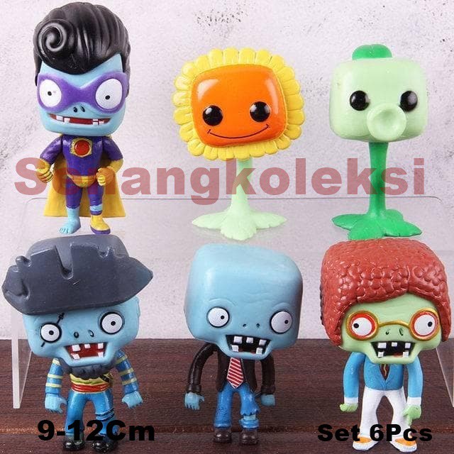 Jual Action Figure FUNKO POP PLANTS VS ZOMBIES isi 6 pcs Miniatur ...
