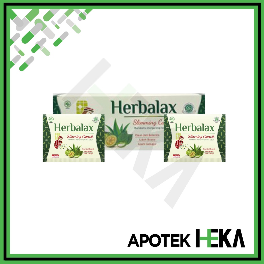 Jual Herbalax Slimming Capsule Box Isi 25x4 Kapsul Pelangsing Penurun ...