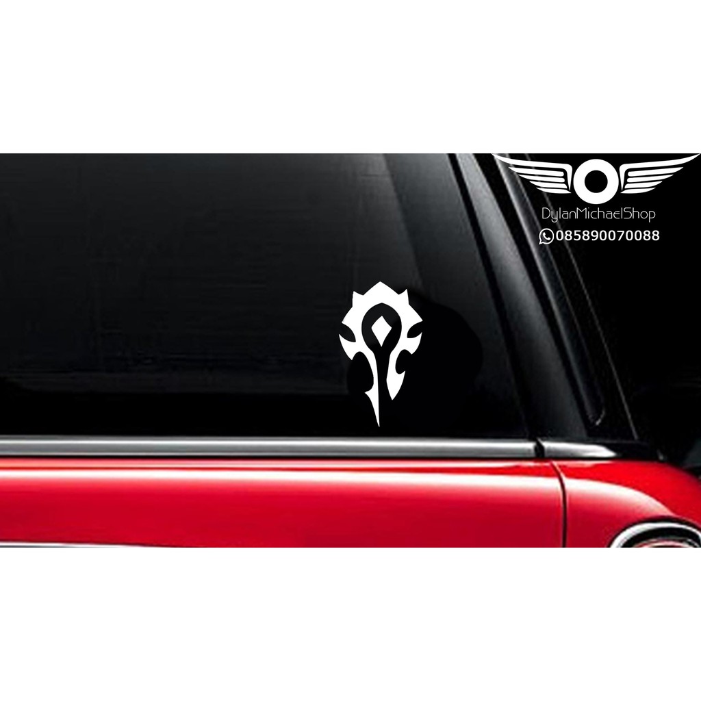 Jual Stiker Kaca Mobil World of Warcraft The Horde Car Sticker bumper ...