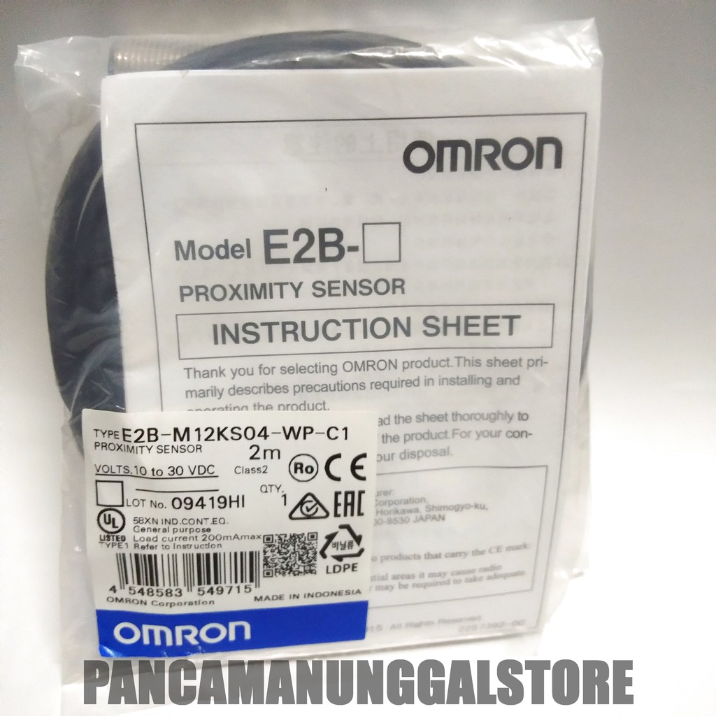 Jual Omron Proximity Sensor E2b M12ks04 Wp C1 2m Shopee Indonesia