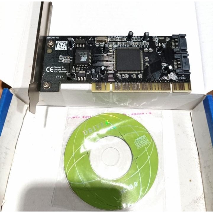 Jual Pci card Pci SATA card host controller 2 port SATA | Shopee Indonesia