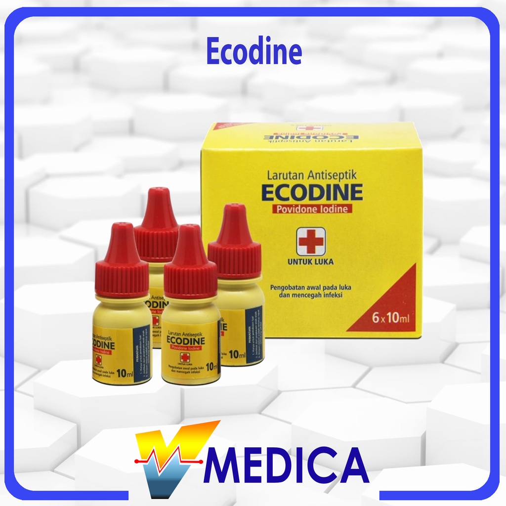 Jual Ecodine Povidone Iodine Onemed 10ml / Larutan Antiseptic Obat ...