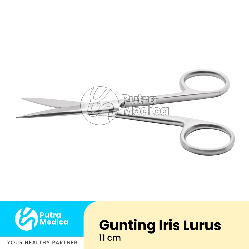 Jual Gunting Iris Lurus Bengkok 11cm / Instrumen Bedah Operasi ...