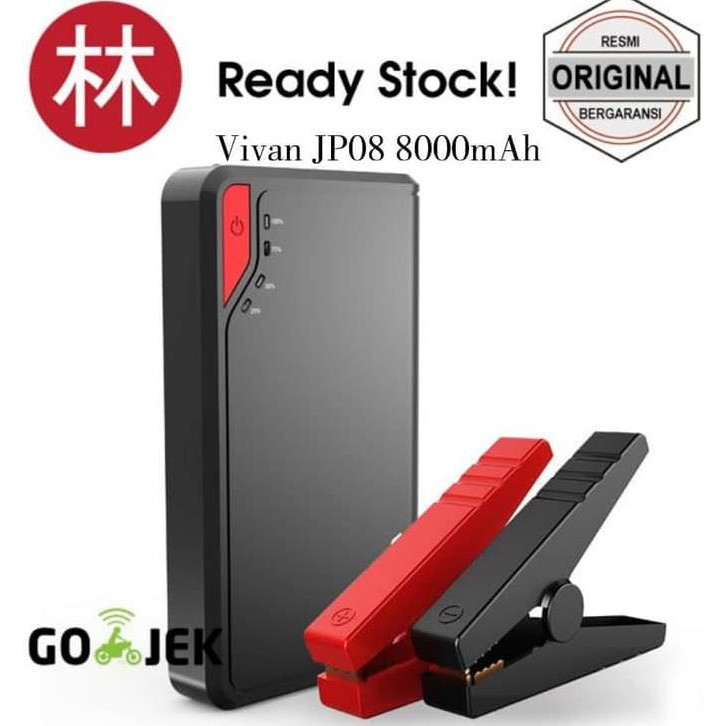 Jual Vivan Jp10 10000Mah Jump Starter Power Bank Gold - Hitam | Shopee ...