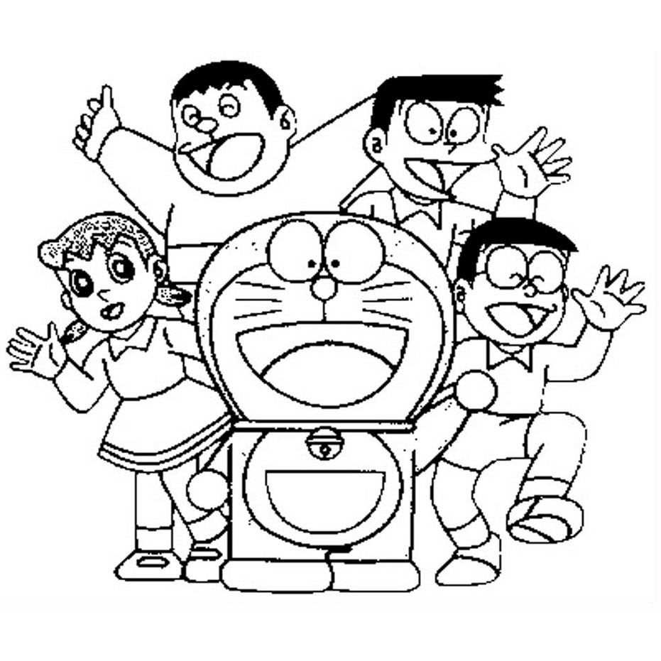Jual Gambar Sketsa Mewarnai / Doraemon / Part 1 / Gambar Sketsa ...