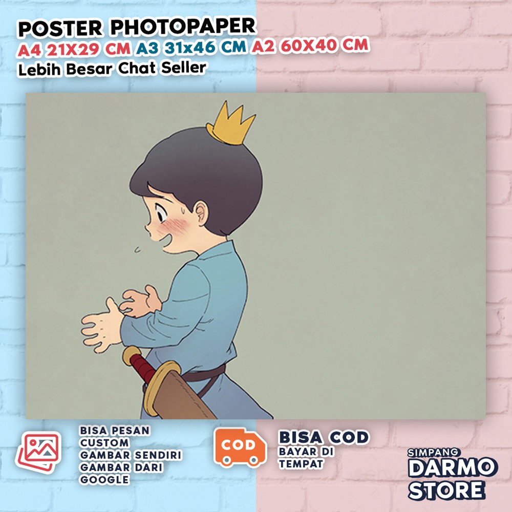 Jual Poster Ousama Ranking Anime Ranking of Kings Wibu Bojji Kage Daida ...