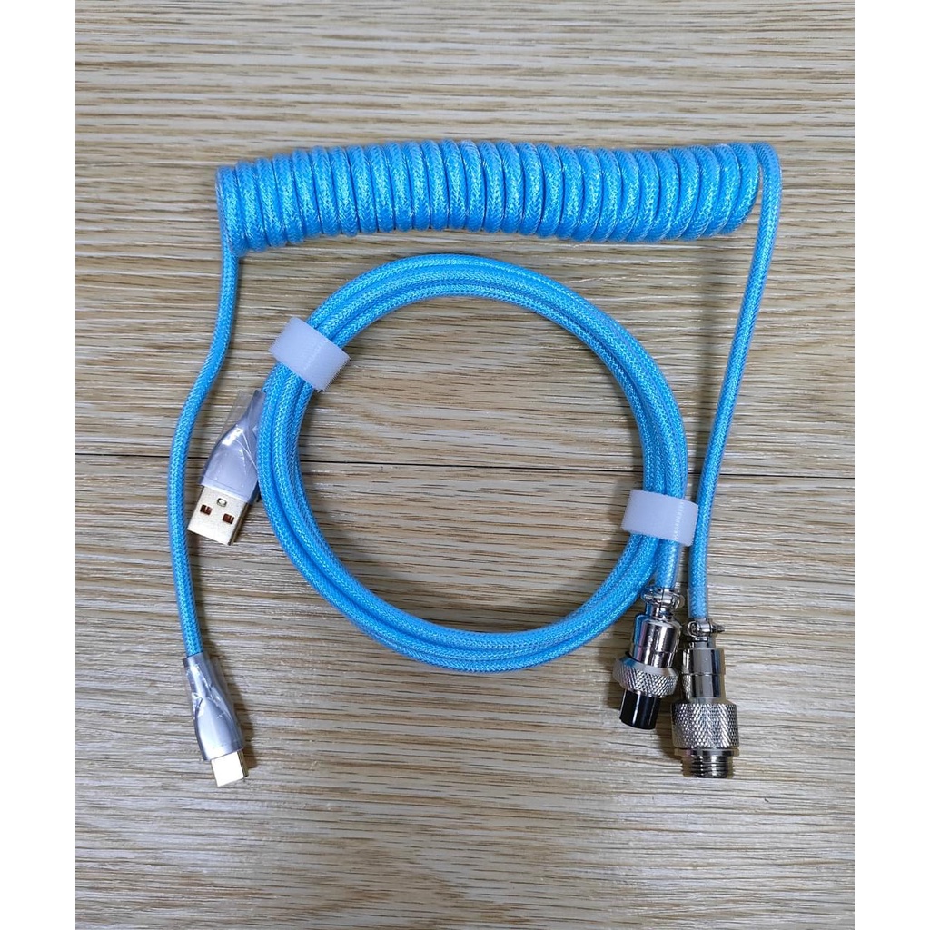 Jual Coiled Cable / kabel USB Type-C Aviator Mechanical Keyboard (1 ...