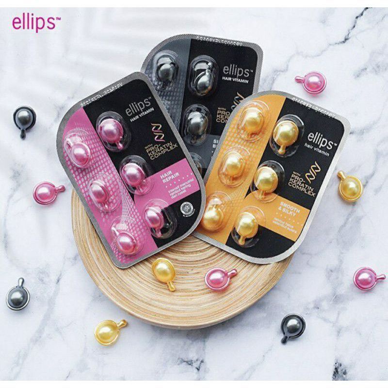 Jual ELLIPS HAIR VITAMIN - HITAM (SILKY BLACK) | Shopee Indonesia