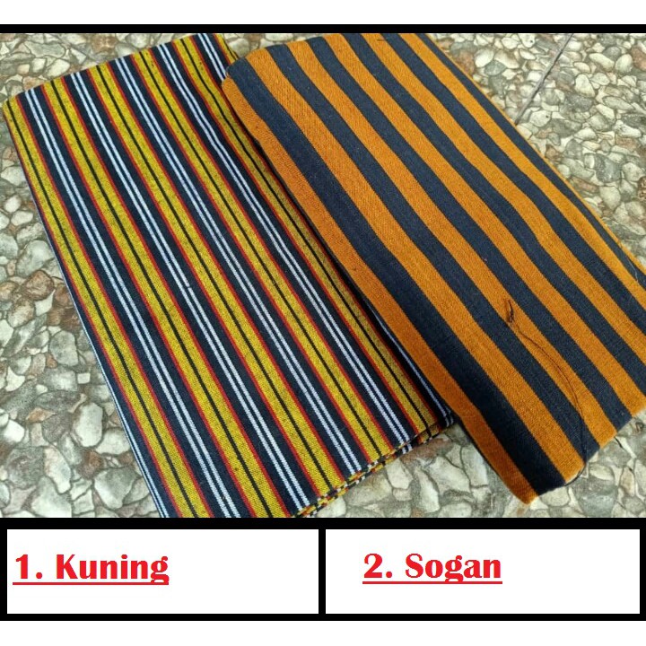 Jual Batik Kain Tenun lurik 7 bahan seragam SKS | Shopee Indonesia