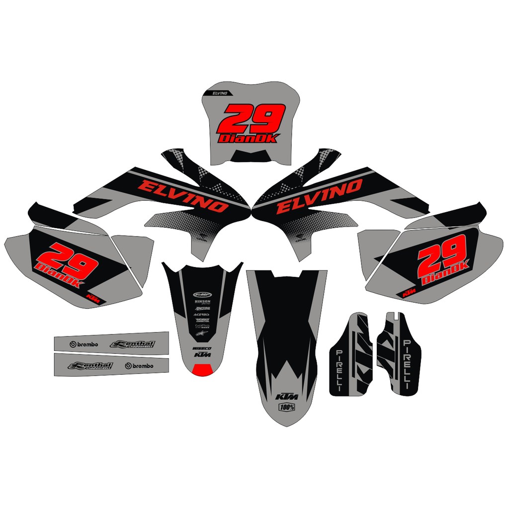 Jual Sticker Decal All Viar Cross X 150 Viar Cross X 200 ES Viar Cross ...