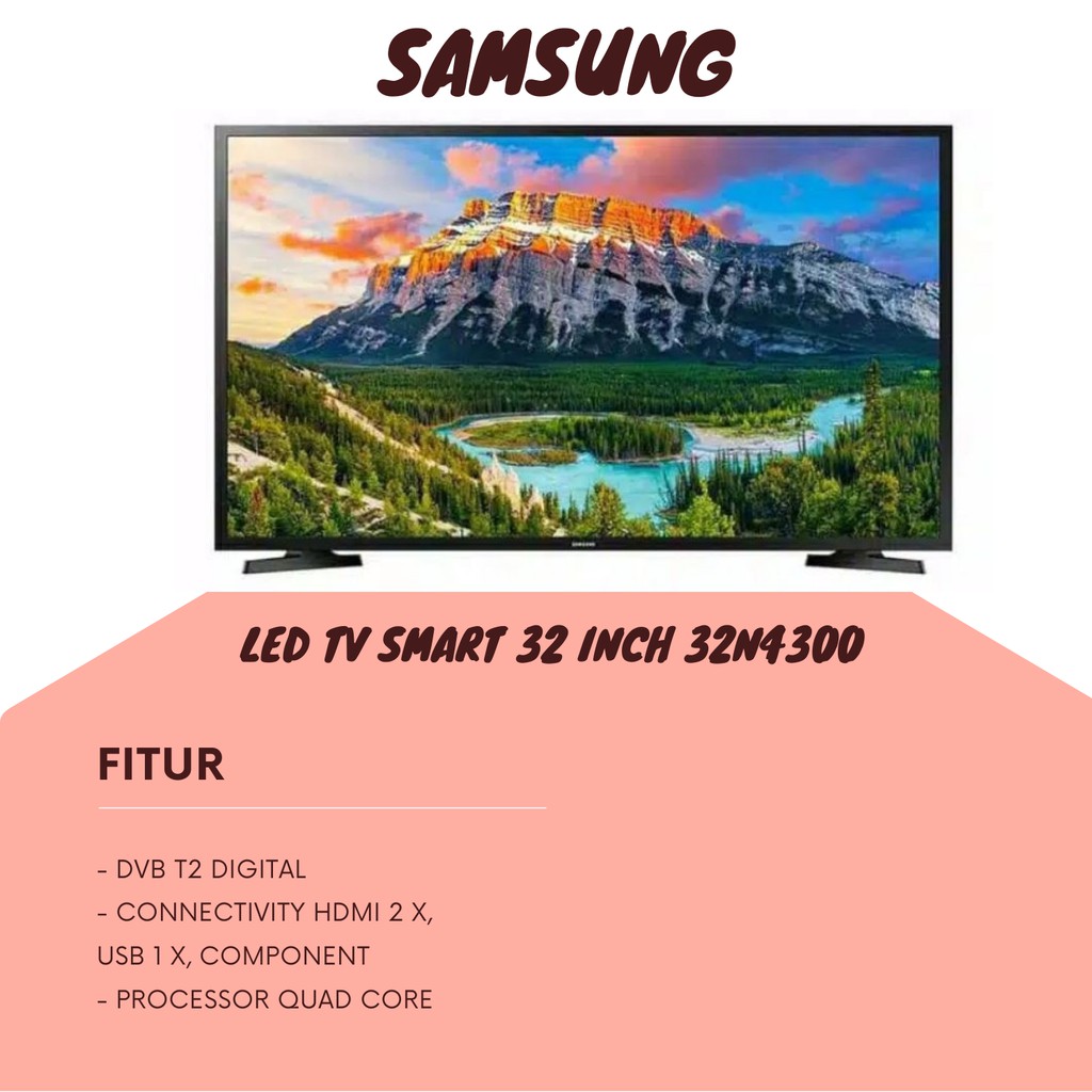 Jual LED TV SMART SAMSUNG 32 INCH TYPE32N4300 MURAH Shopee Indonesia