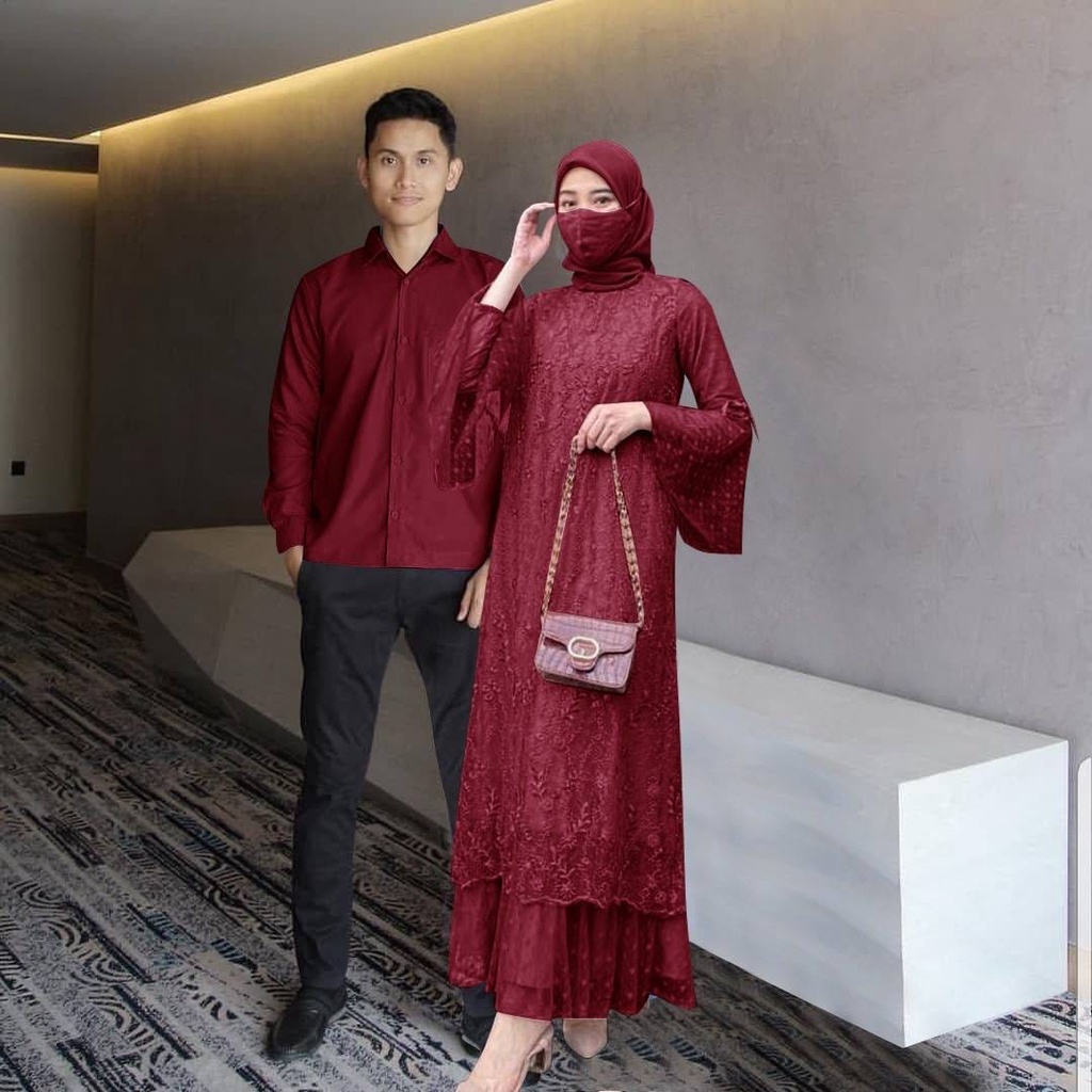 Jual [BM] Muslim Wanita Couple Pria Pesta Kondangan kekinian Kapelan ...