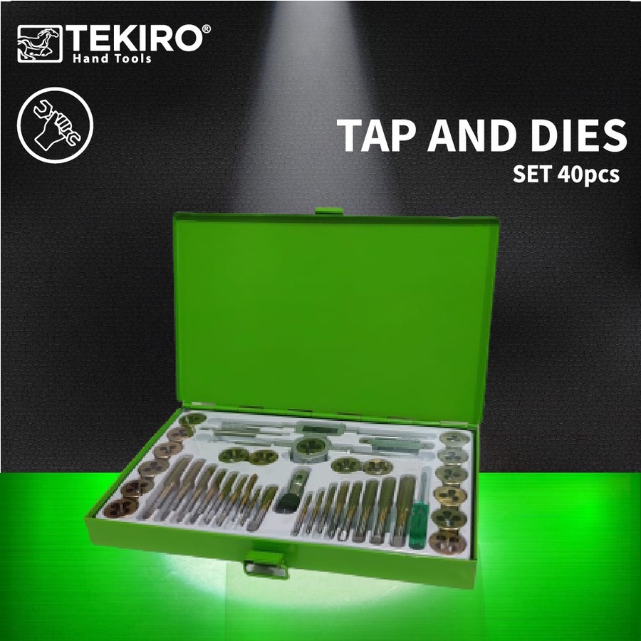 Jual TEKIRO TAP AND DIES SET 40 PCS - ALAT SENAI DAN TAP BAUT TEKIRO 40 ...