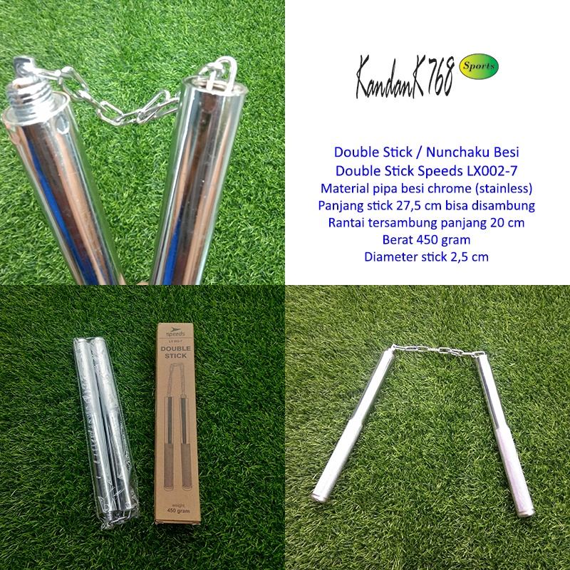 Jual Double Stick Speeds XL 002-7 | Nunchaku Dobelstik Besi Stainless ...