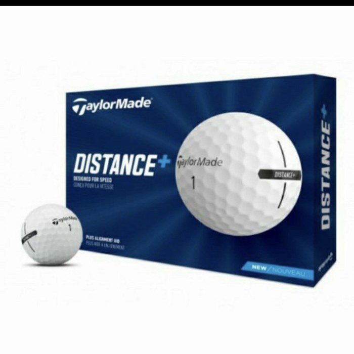 Jual DM Golf Ball Taylormade Distance Plus - Bola Golf (12 balls ...