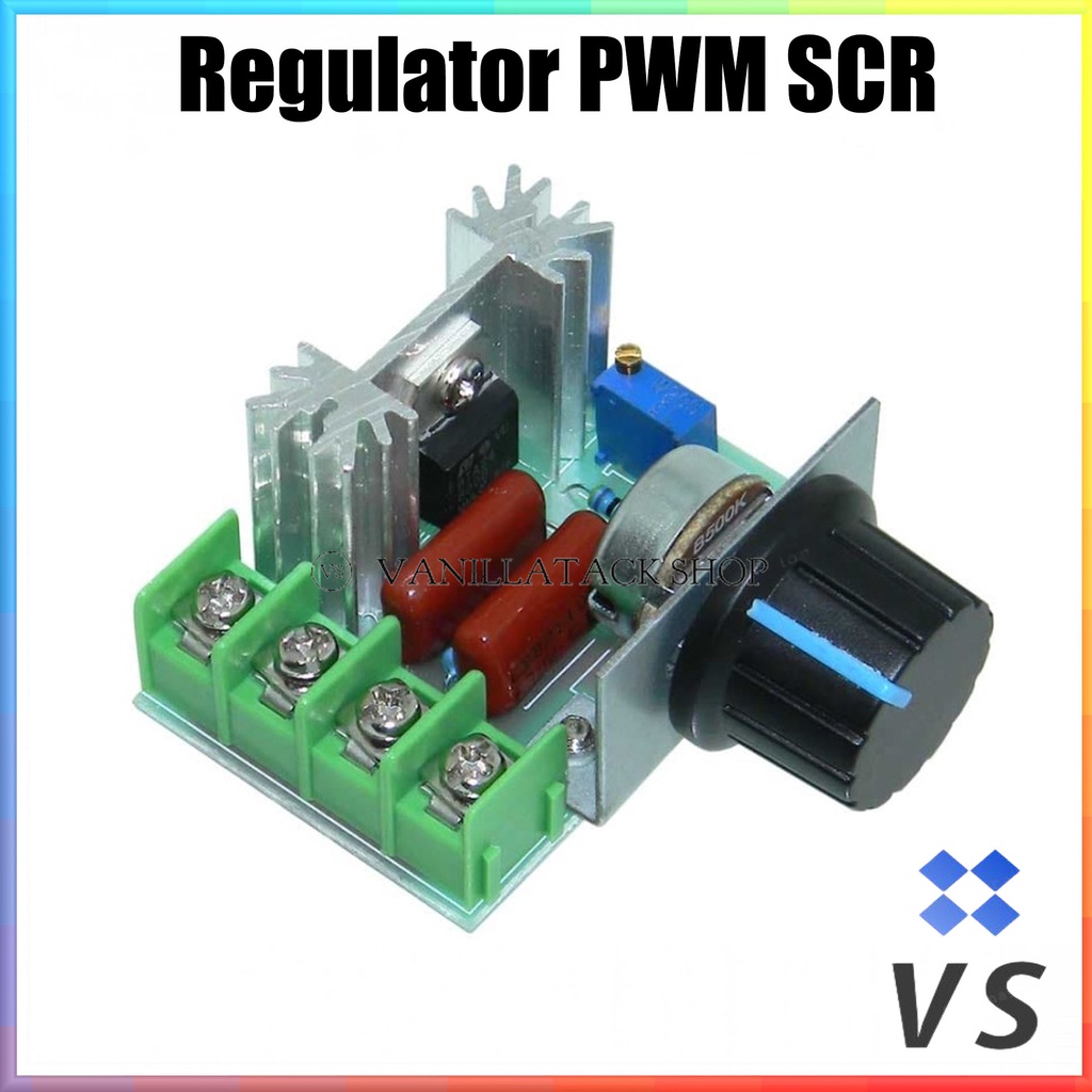 Jual Dimmer LED Motor Speed Controller AC 220V 16A 2000W Regulator PWM SCR | Shopee Indonesia