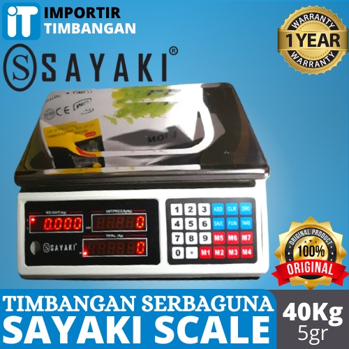 Jual Timbangan Sayaki Scale Murah Buah Digital Sembako Serbaguna ...