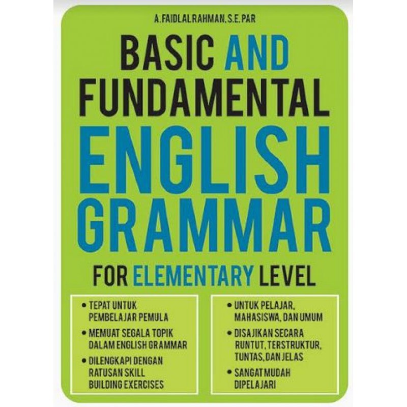 Jual Buku Basic And Fundamental English Grammar For Elementary Level ...
