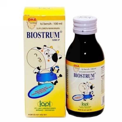 Jual Biostrum Syrup 100 ml Multivitamin Kolostrum Colostrum | Shopee ...