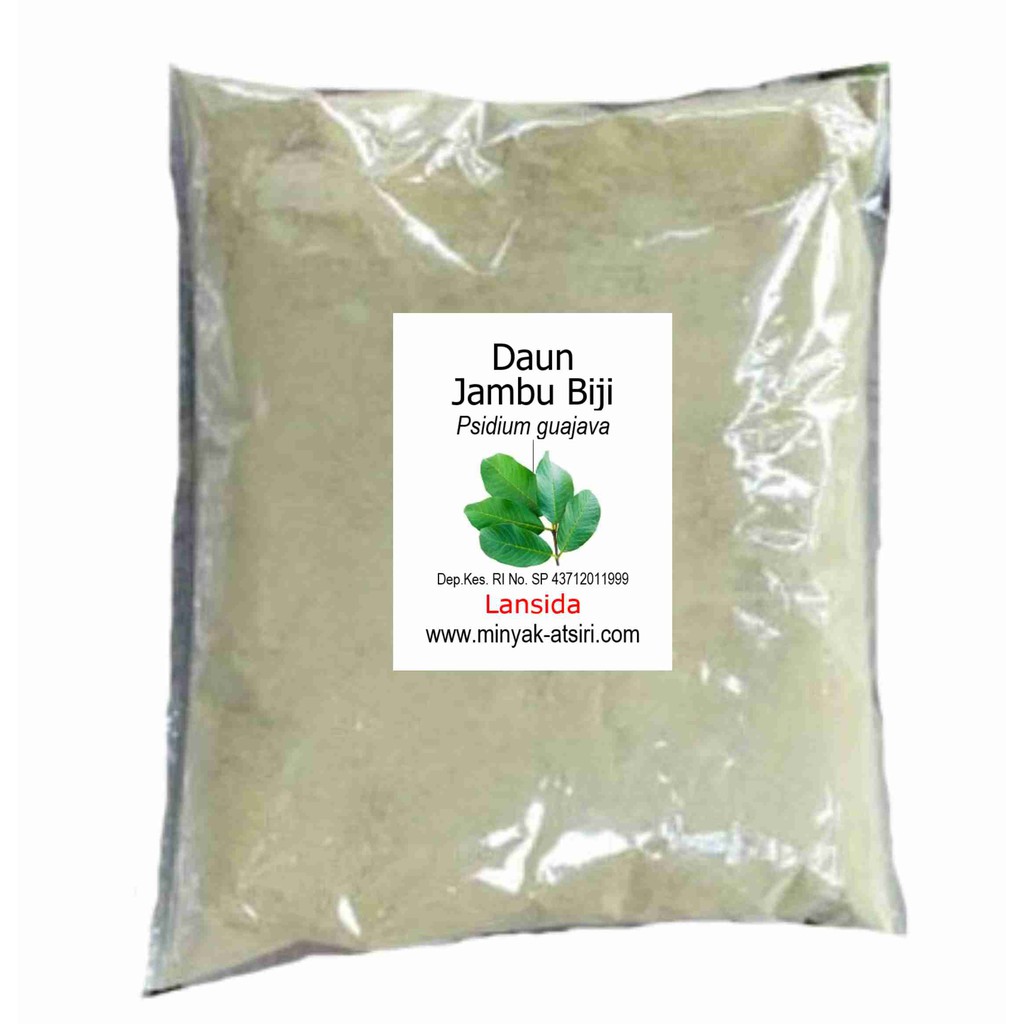 Jual Bubuk Daun Jambu Biji 500 g Serbuk Murni Simplisia Psidium guajava ...