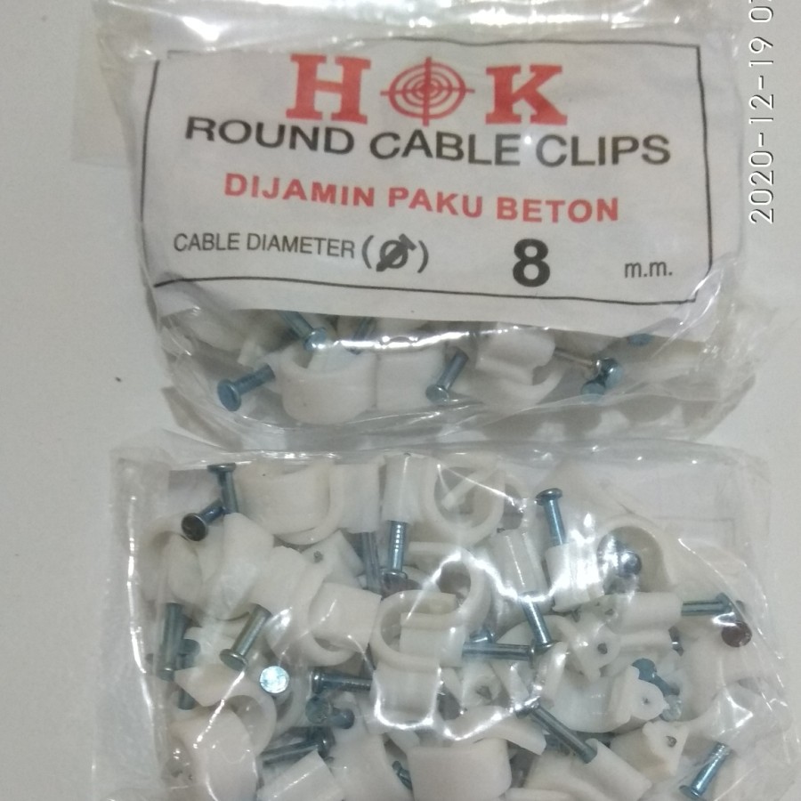 Jual klem kabel antena klem kabel clamp kabel 8mm paku dijamin paku ...