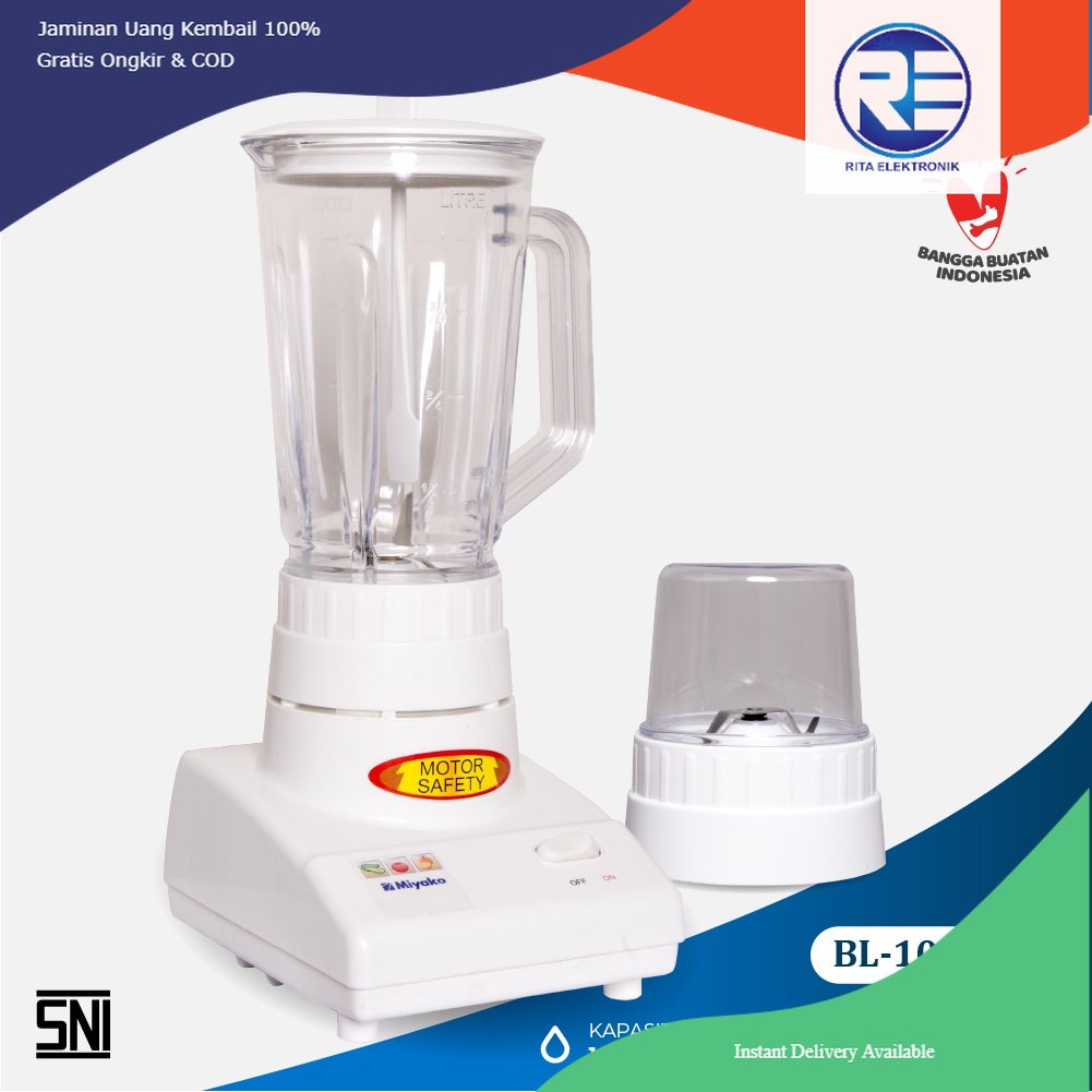 Jual Blender Miyako plastik 1 Liter BL-101 PL/ BL-301 PL kapasitas 1 Liter | Shopee Indonesia