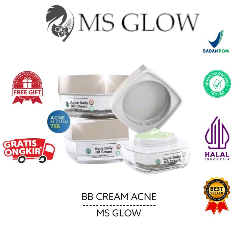 Jual BB Cream Acne Cica Ms Glow | Shopee Indonesia