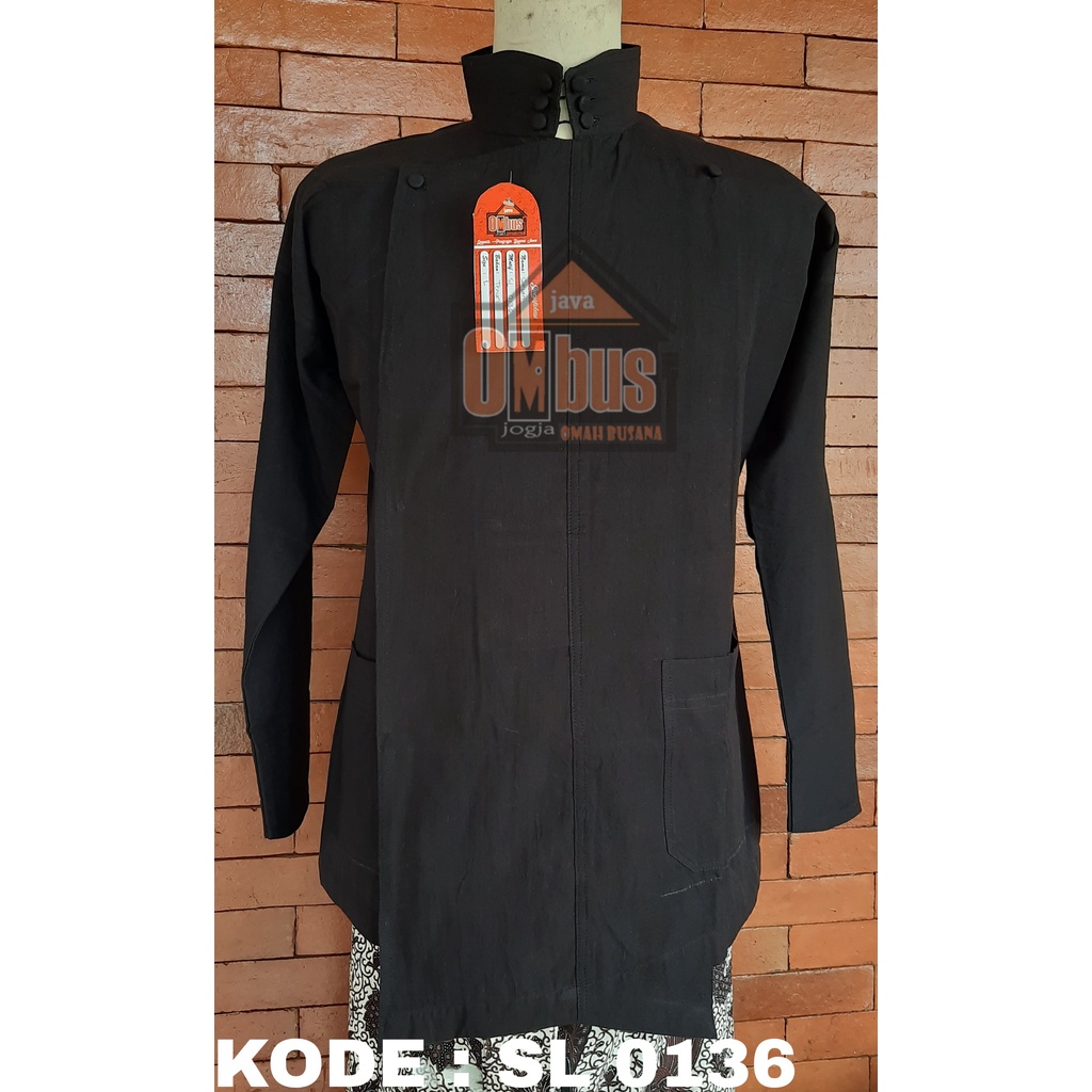 Jual Surjan Hitam Polos | Surjan Tenun | Surjan Katun | Baju Jawa ...