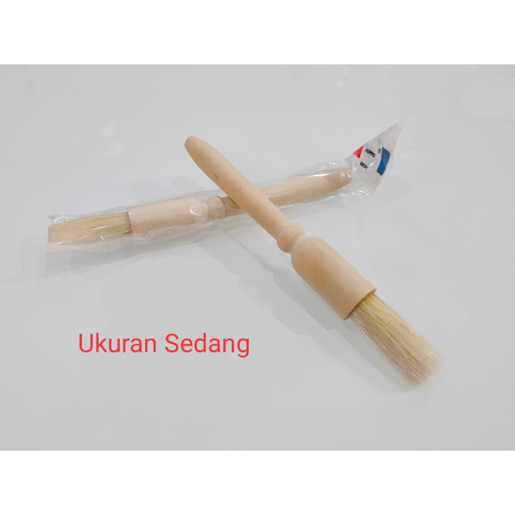 Jual Kuas kayu bulat pengoles loyang Ancua kuas kue trendy polesan ...