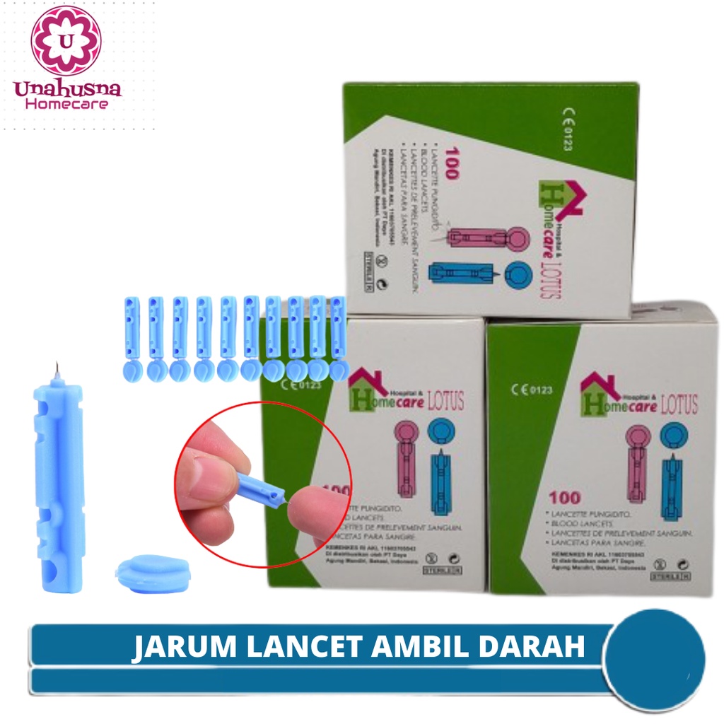 Jual Cod Jarum Blood Lancet lancets 28G Lotus isi 100 pcs Alat Medis Kesehatan | Shopee Indonesia