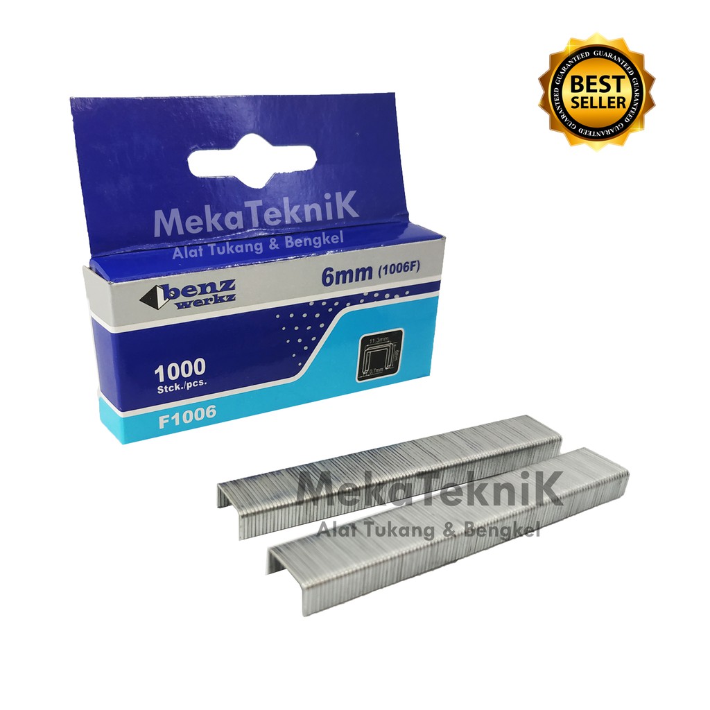 Jual ANAK HEKTER / ISI STAPLES GUN / ANAK STAPLES 6MM X 1000PCS BENZ ...
